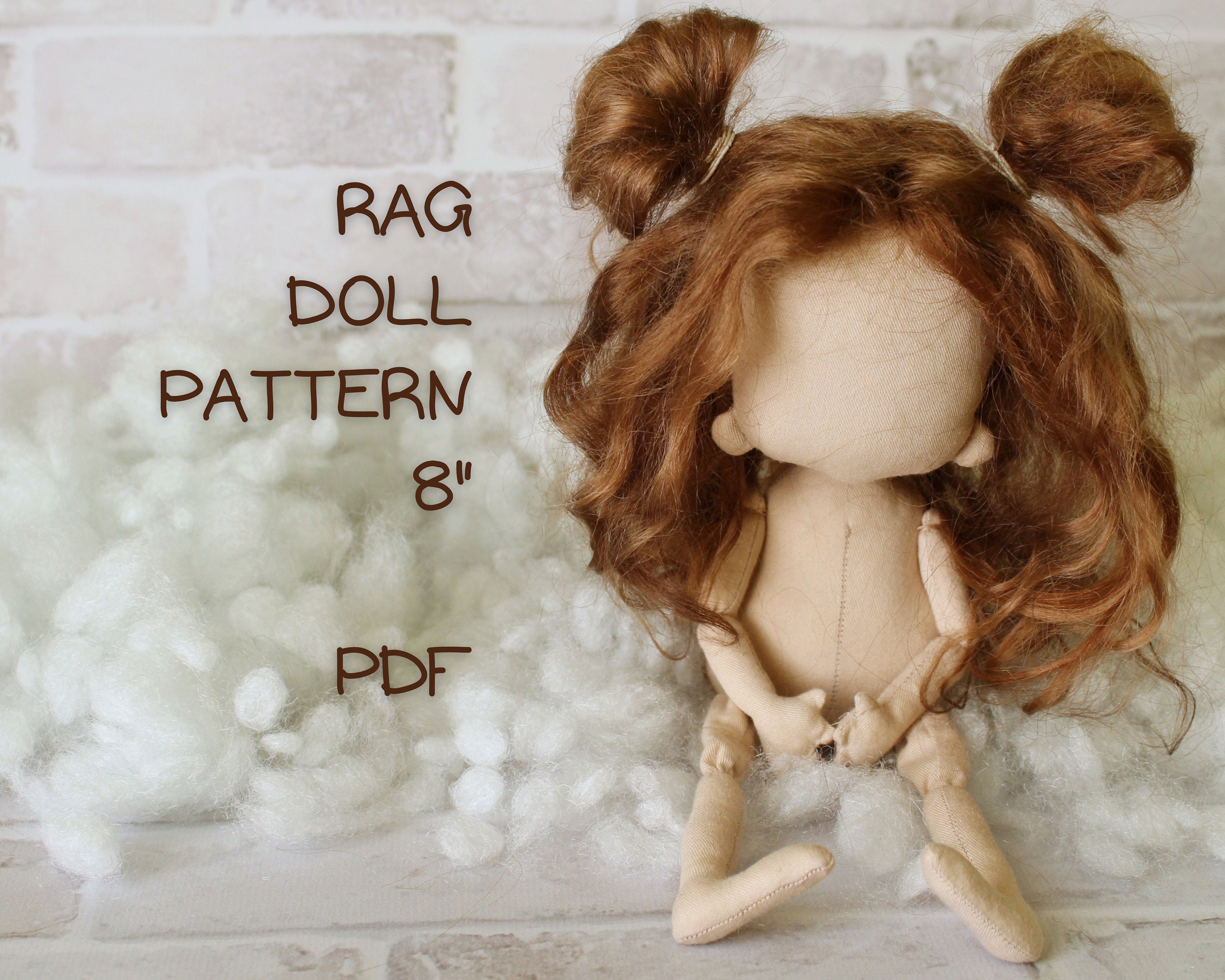 Cloth Doll Pattern 8 Sewing Tutorial Doll PDF - Etsy