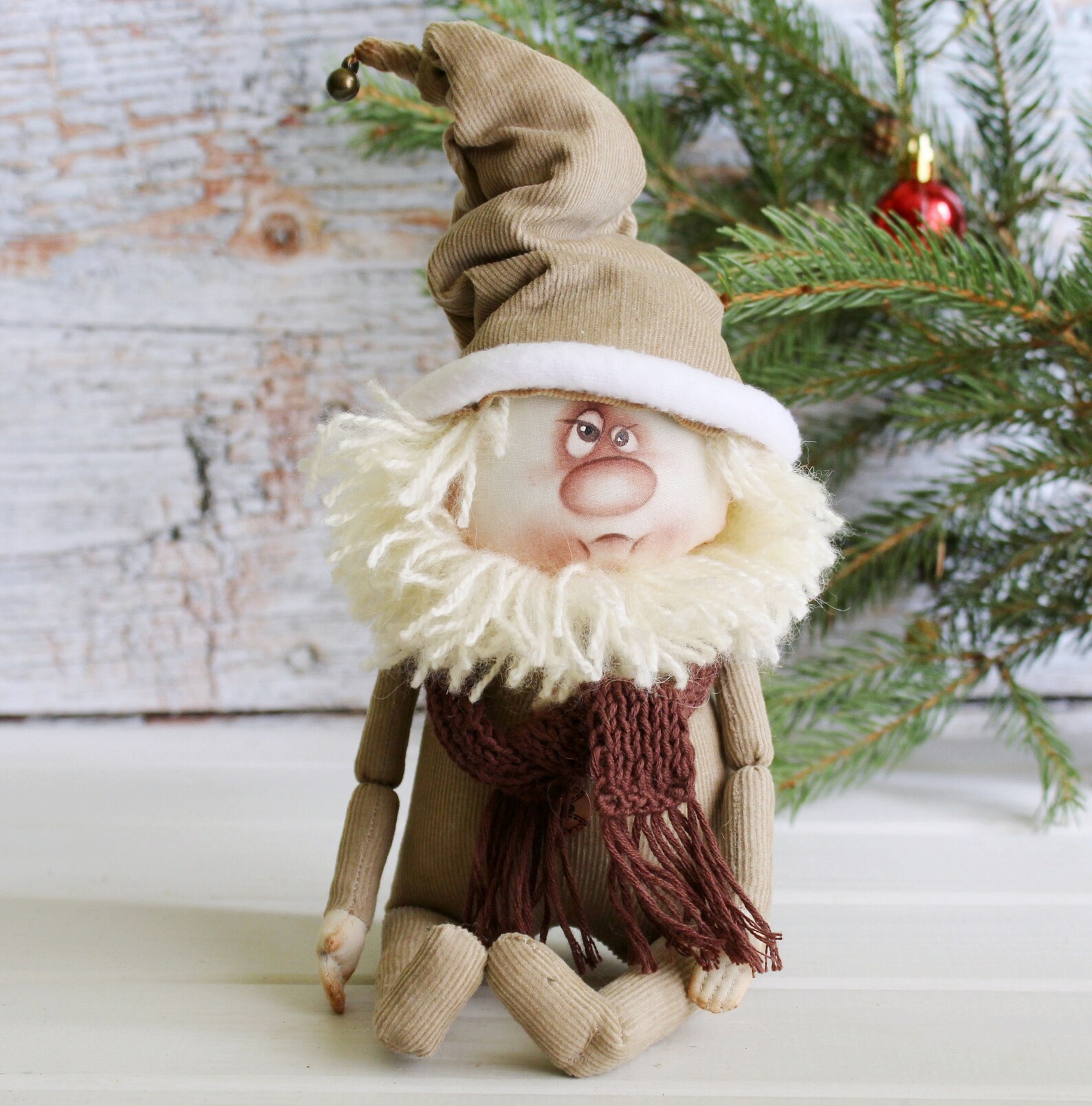 Christmas Gnome Sewing Patterns PDF, DIY Cloth Doll Tutorial for Happy ...