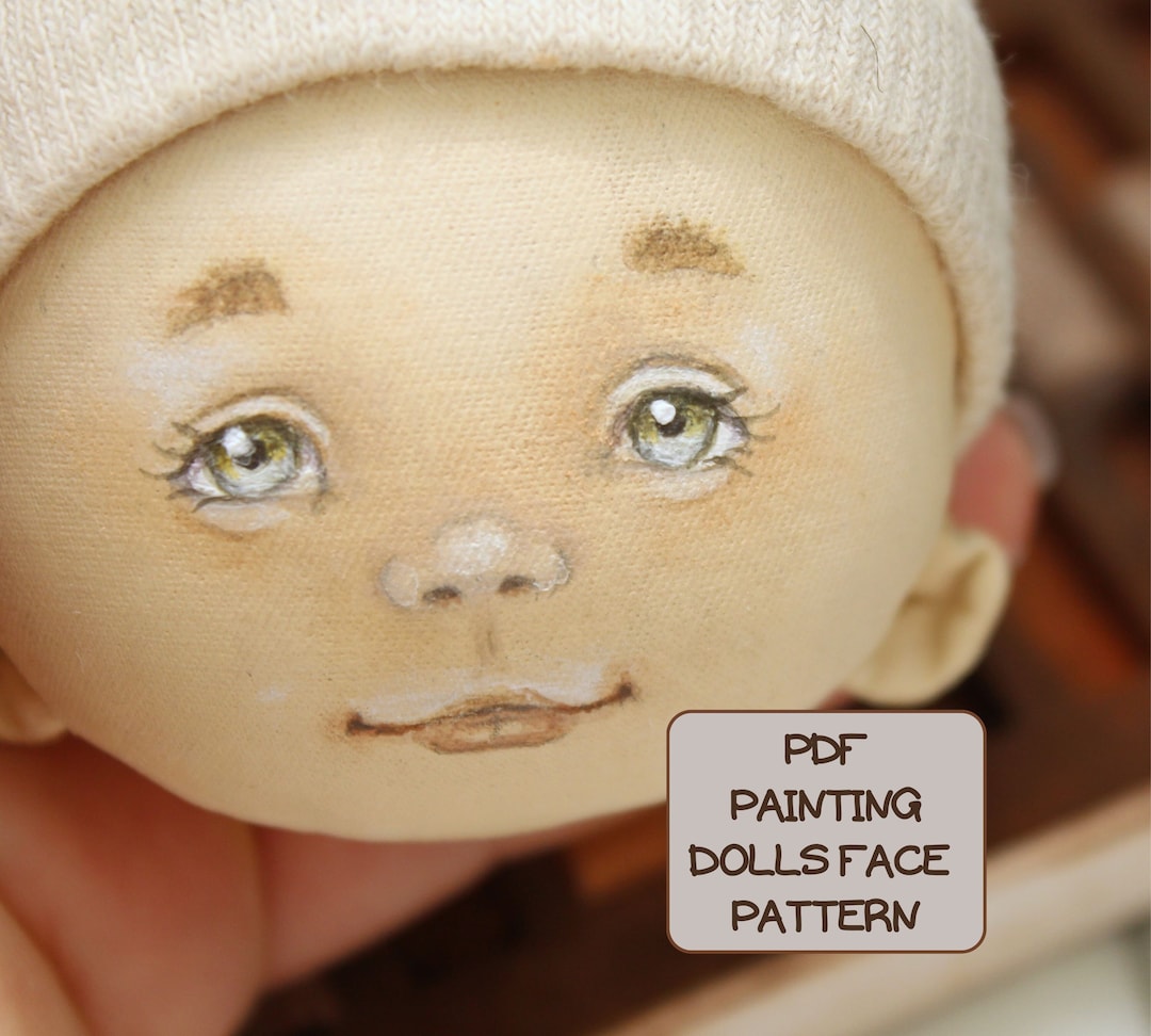 Rag Doll Pattern, Face Painting Doll Tutorial, Learn to Draw a Doll ...