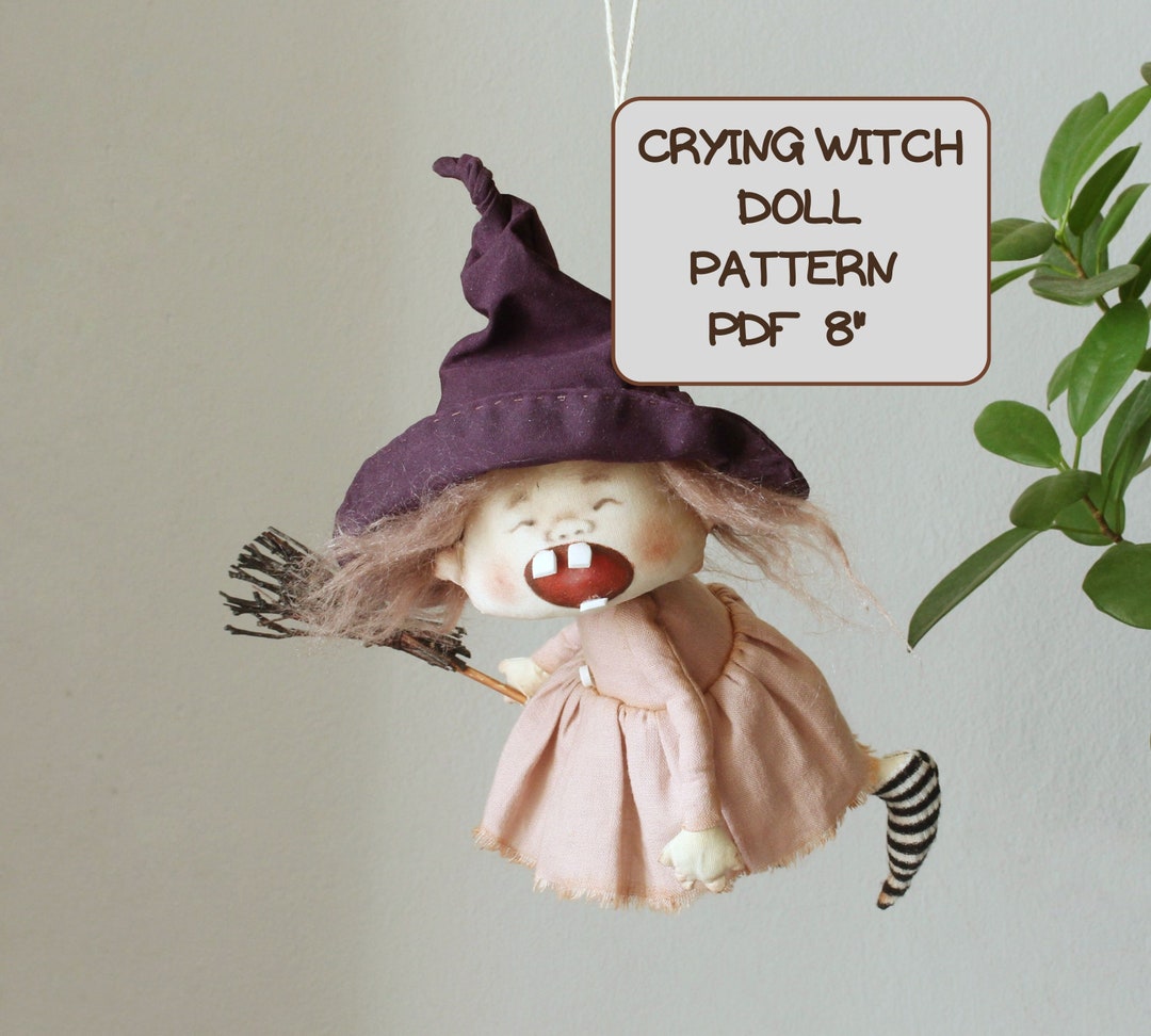 Funny Witch Doll Pattern, Cloth Doll Pattern, Rag Doll Pattern - Etsy