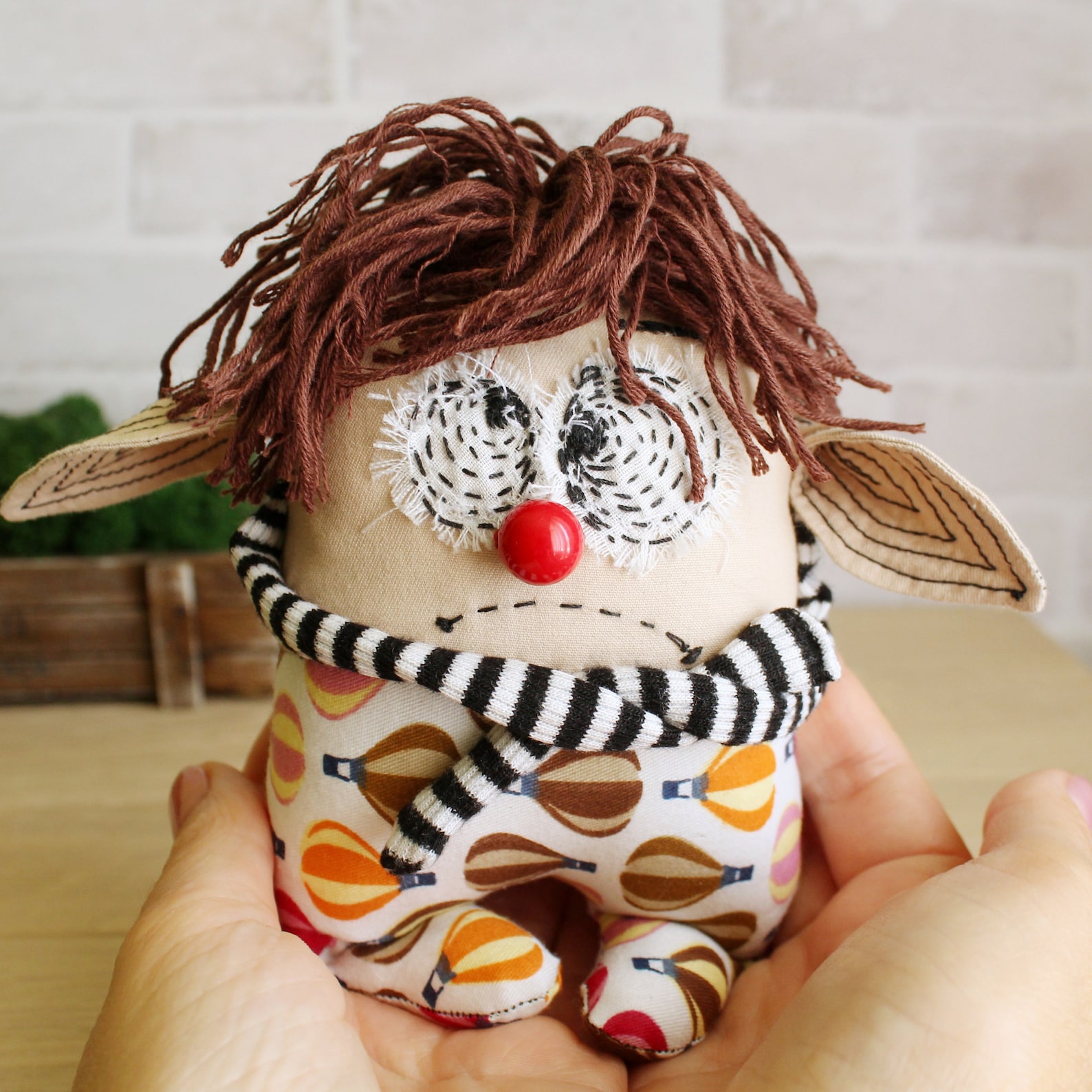 Cute Monster Fabric Doll Sewing Pattern PDF, Diy Worry Dolls Sew, Worry ...