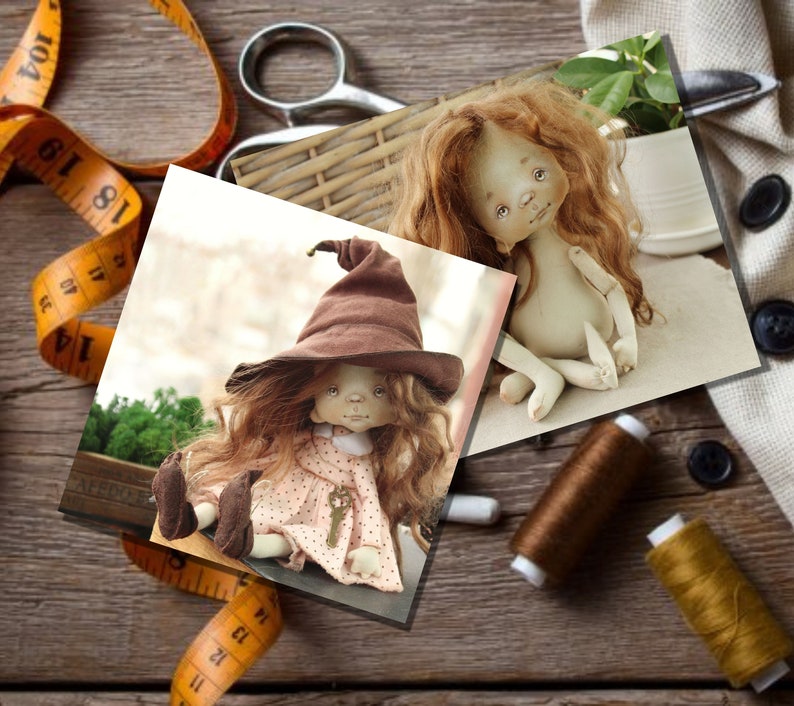 Witch Doll Pattern, Cloth Doll Pattern, DIY Halloween Doll - Etsy