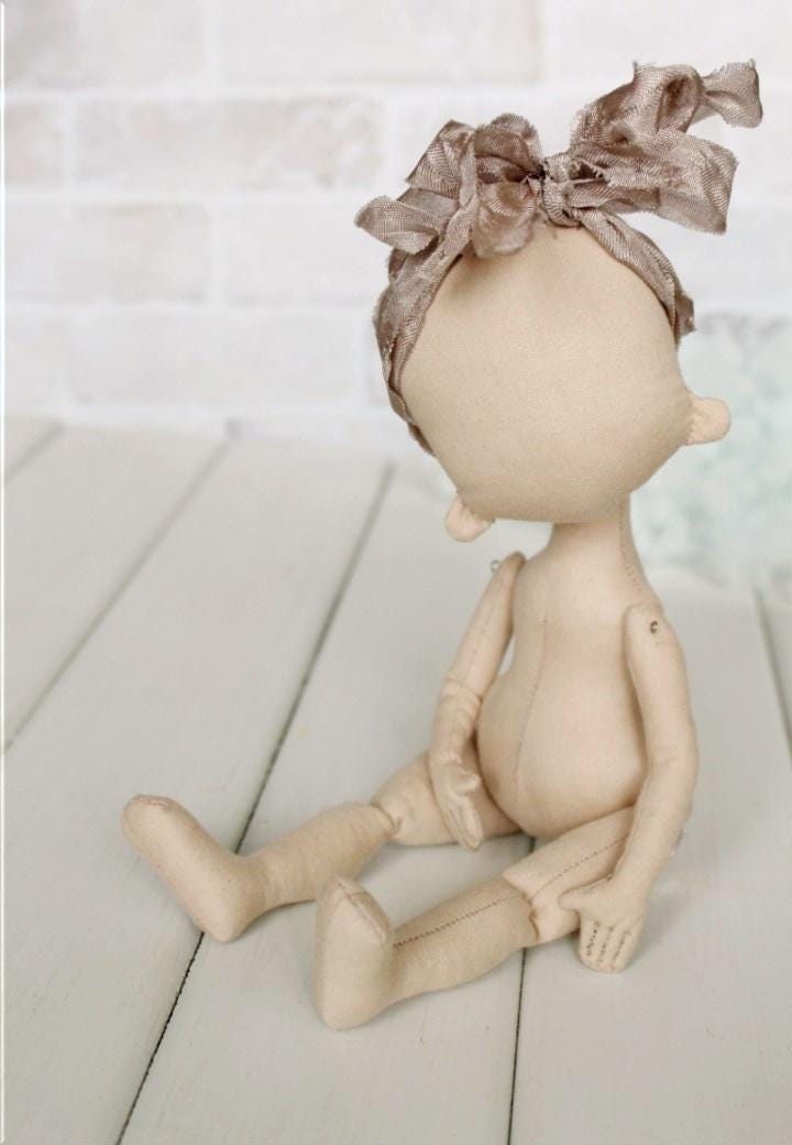 Cloth Doll Pattern PDF, Blank Body Rag Doll Sewing Template DIY Craft ...