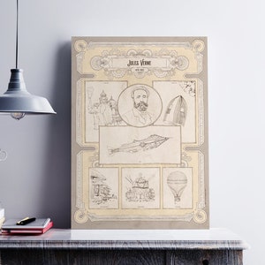 Jules Verne Poster - Etsy