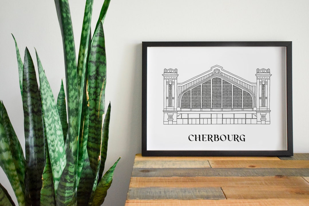 Cherbourg Poster - A4 / A3 / 40x60 Paper - Etsy