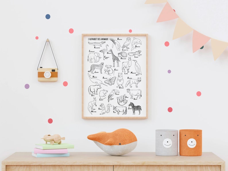 Animal Alphabet Poster A3 Paper - Etsy