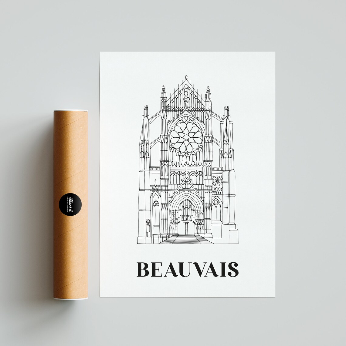 Beauvais Poster - A4 / A3 / 40x60 Paper - Etsy