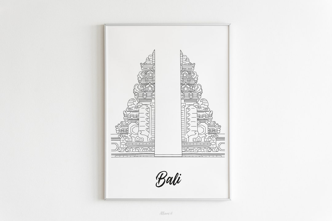 Bali Poster - A4 / A3 / 40x60 Paper - Etsy