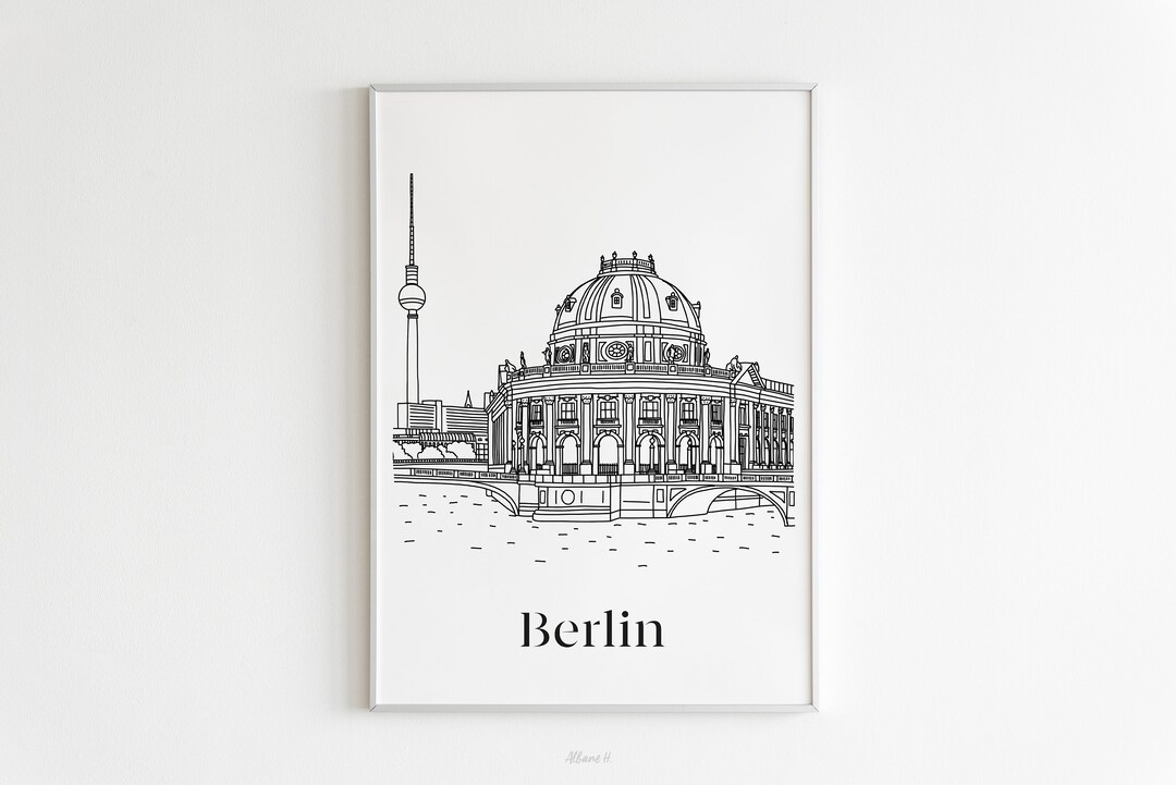 Berlin Poster - A4 / A3 / 40x60 Paper - Etsy