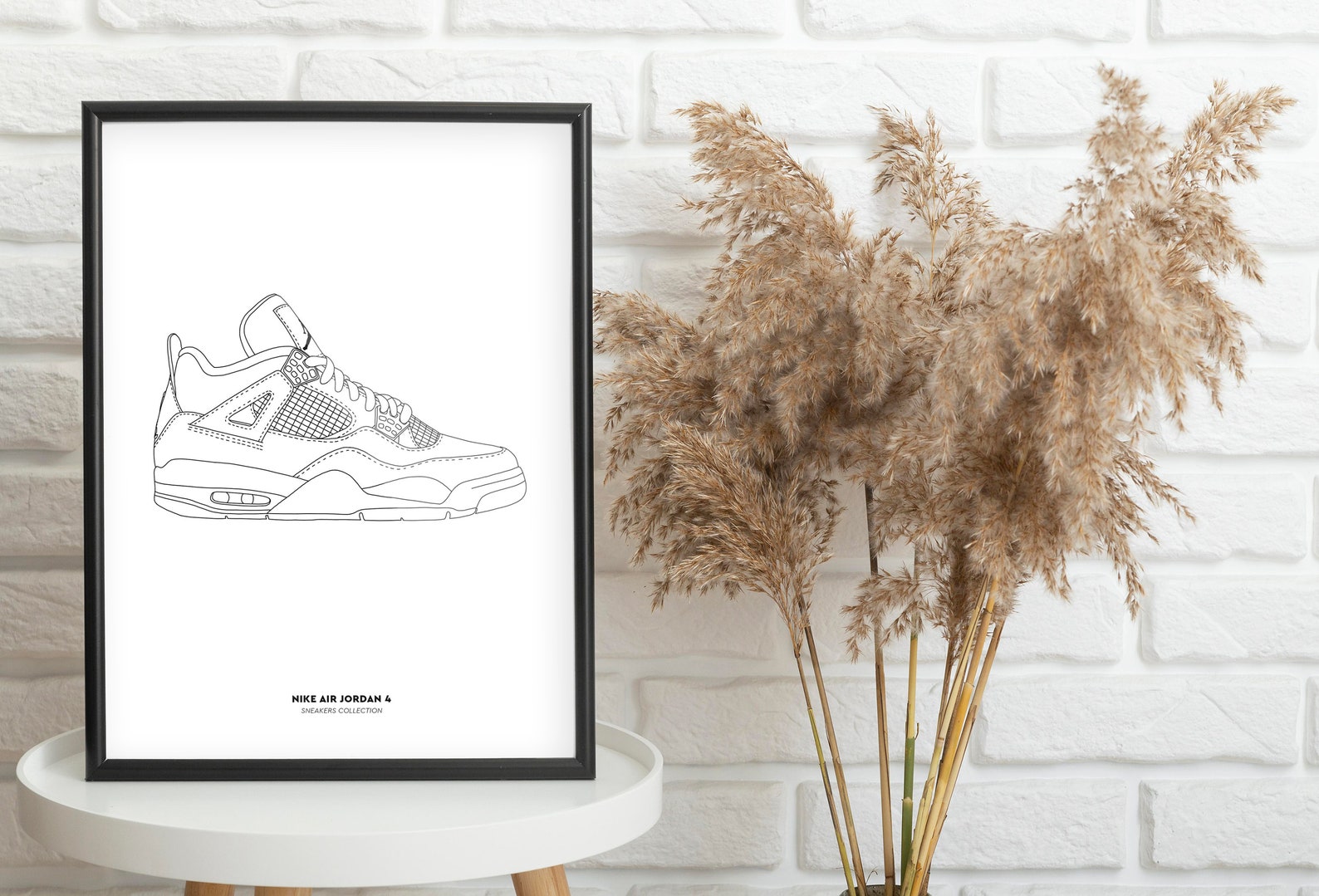 Sneakers Poster Nike Air Jordan 4 A4 / A3 Paper | Etsy