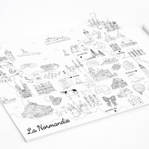 Normandy Poster or Coloring Page A3 Paper - Etsy
