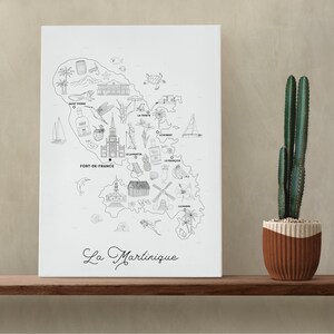 Martinique - Poster or Coloring A3 / 50x70 - Paper - Etsy