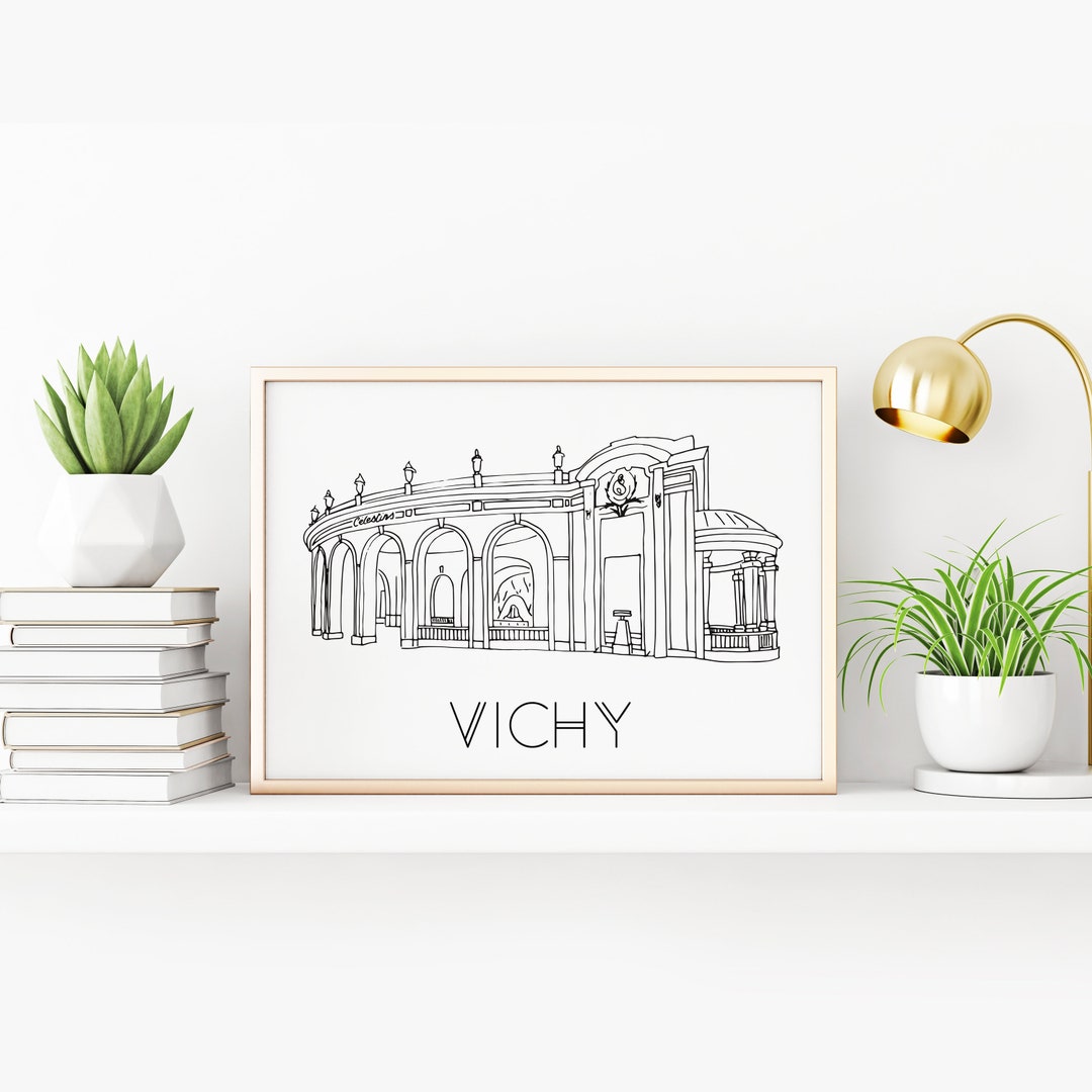 Vichy Poster - A4 / A3 / 40x60 Paper - Etsy