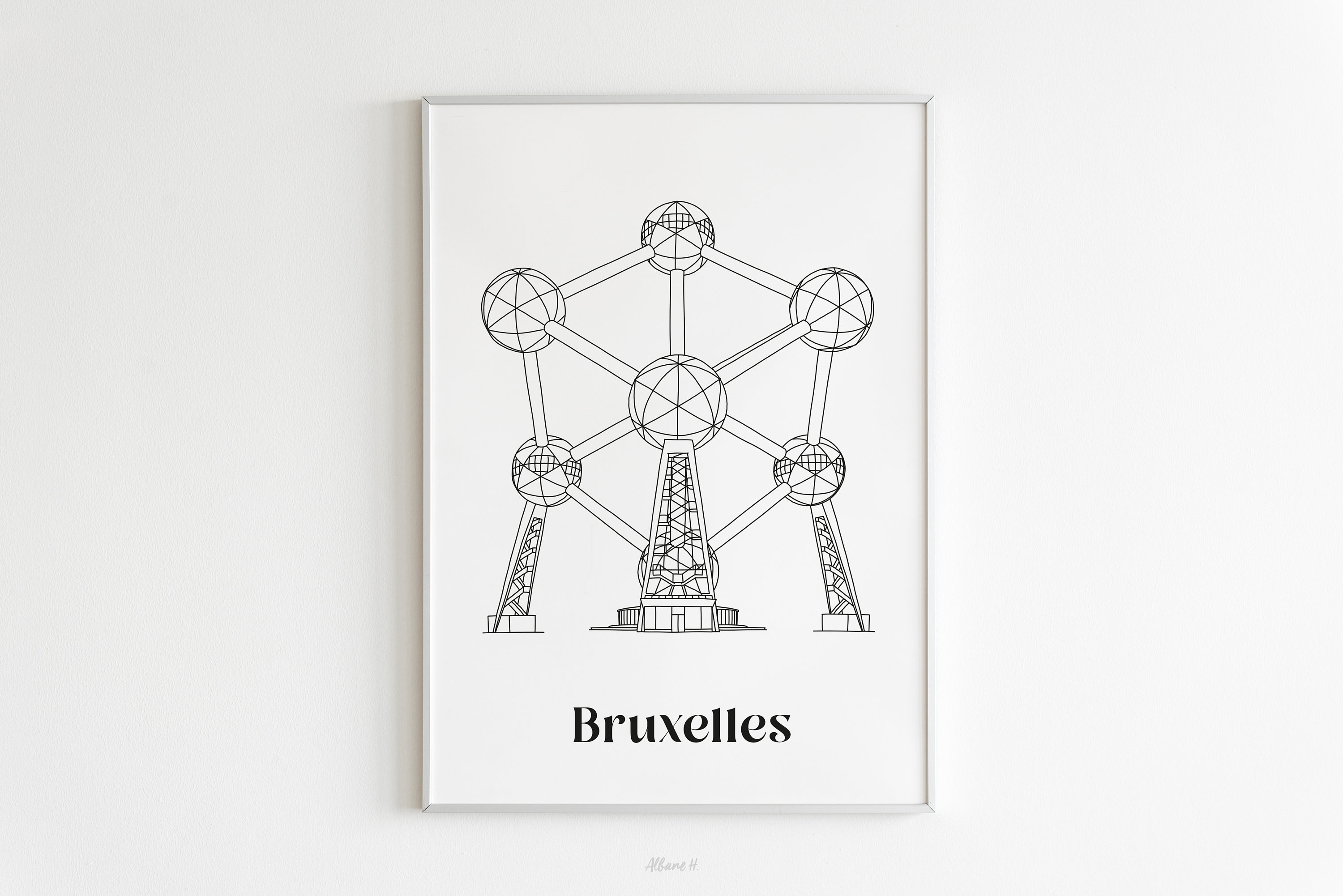 Atomium Drawing