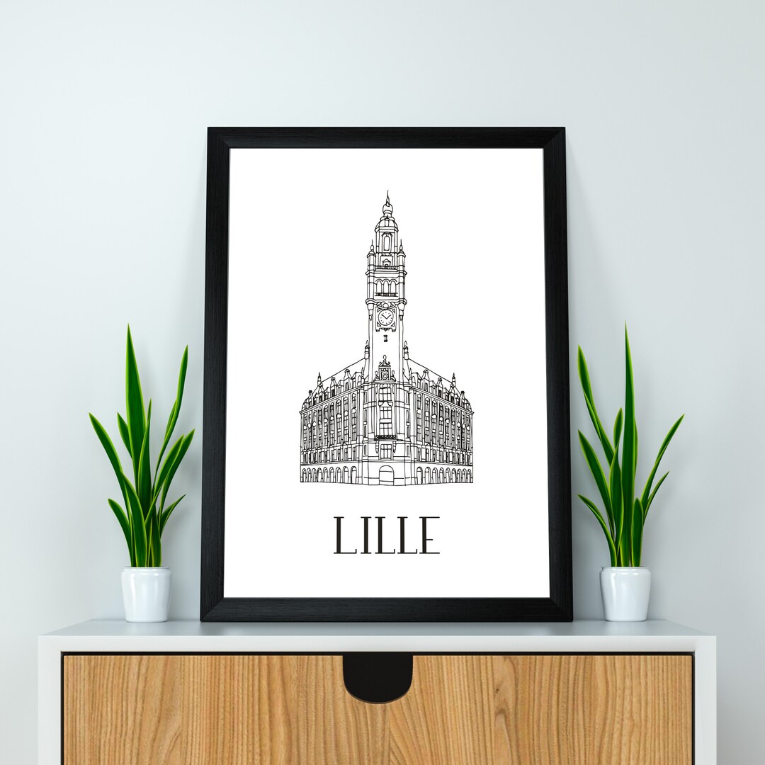 Lille Poster - A4 / A3 / 40x60 Paper - Etsy