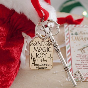 Santa Key, Personalized Santas Magic Key Set, Christmas Key for Santa ...