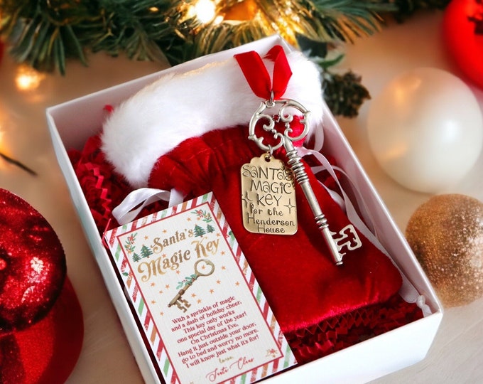 Santa Key, Personalized Santas Magic Key Set, Christmas Key for Santa ...