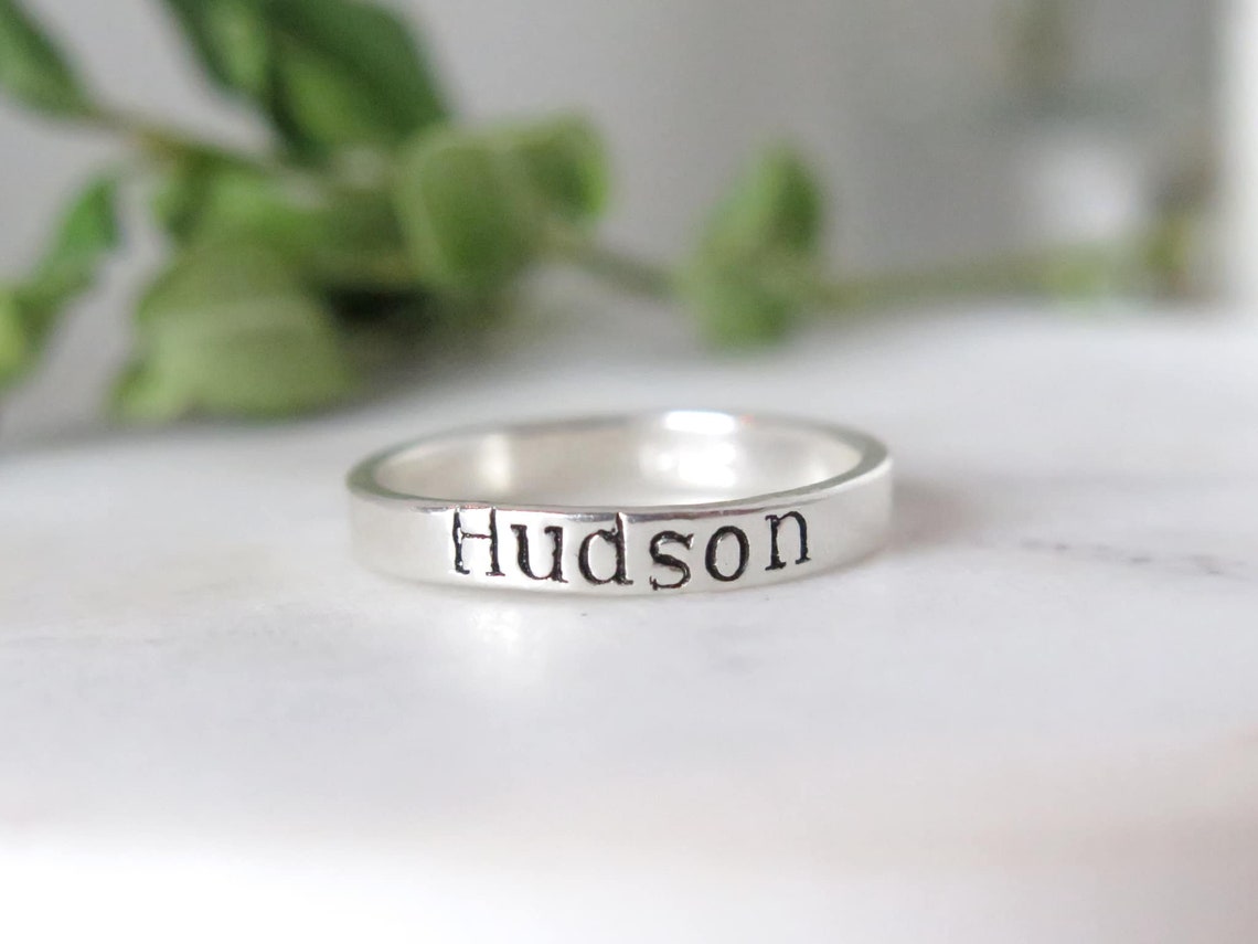 Name Ring Silver Personalized Rings Sterling Silver Name | Etsy