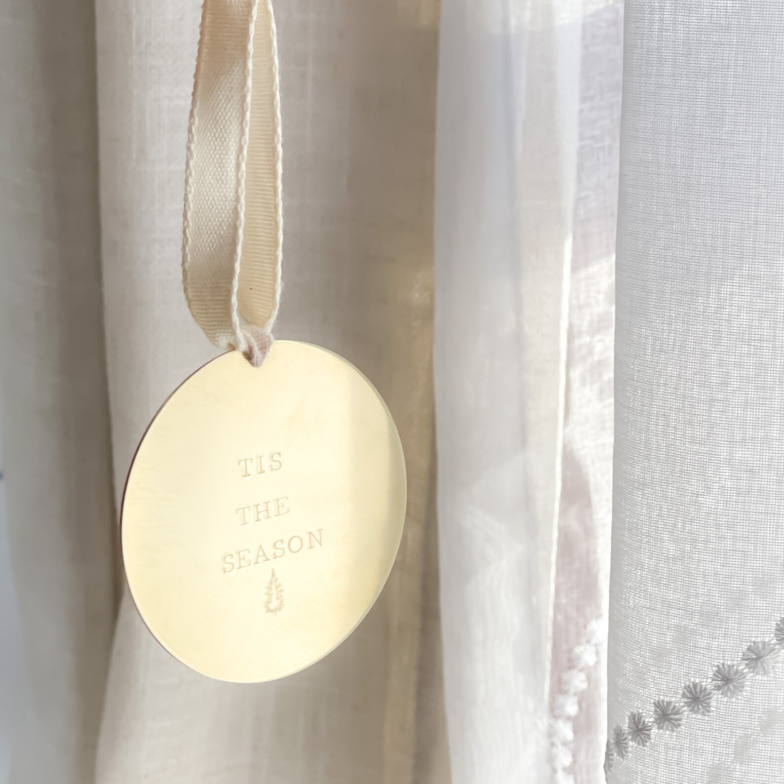 Custom Brass Ornament Hand Stamped Personalized Christmas - Etsy