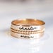 Script Name Ring, Sterling Silver Personalized Rings, Personalized ...