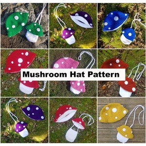 CROCHET PATTERN: Mushroom Hat Pattern Pdf - Etsy