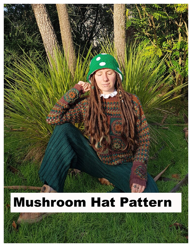CROCHET PATTERN: Mushroom Hat Pattern Pdf | Etsy