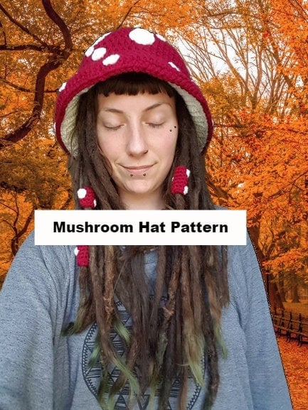 CROCHET PATTERN: Mushroom Hat Pattern Pdf - Etsy