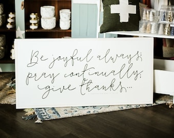 Be Joyful Always - Etsy
