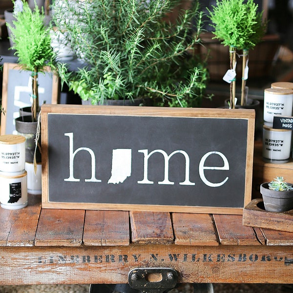 Indiana Home Sign - Etsy