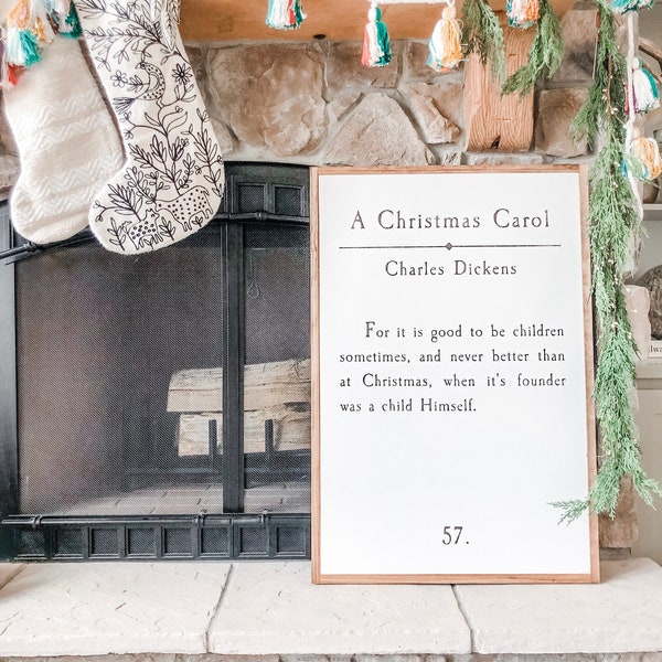 Christmas Carol Sign - Etsy