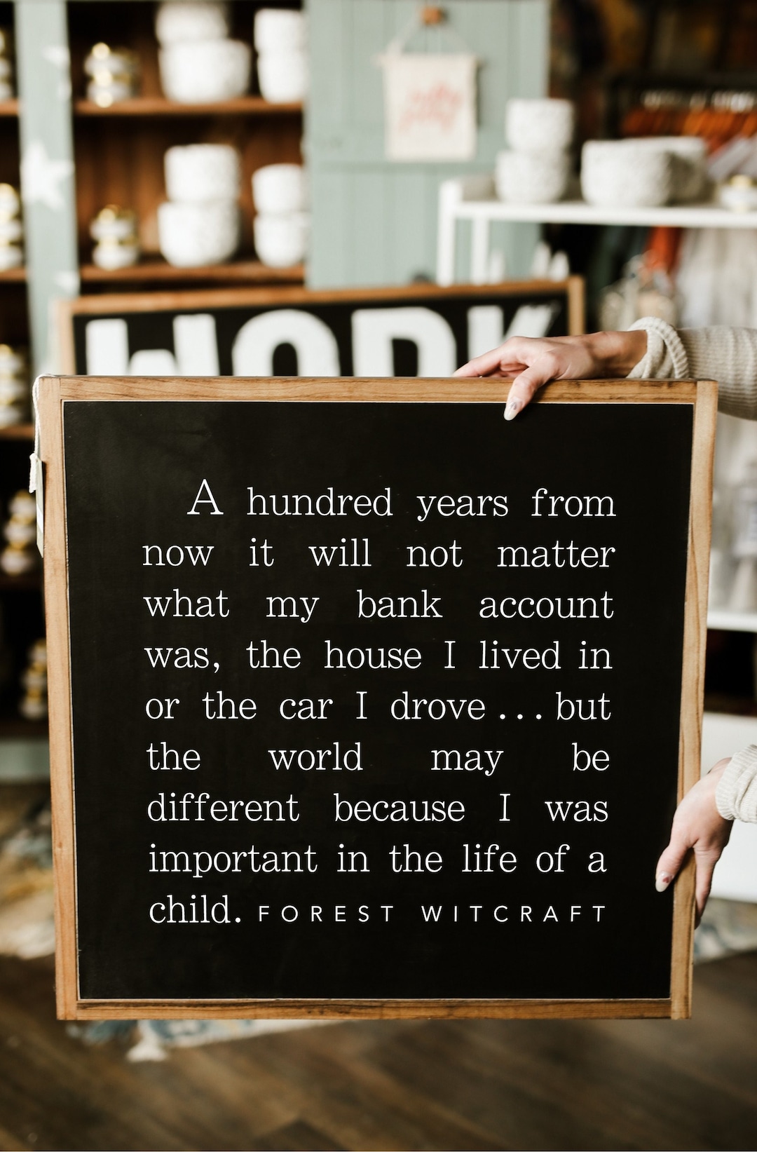A Hundred Years From Now It Will Not Matter Framed Wood Motivational ...