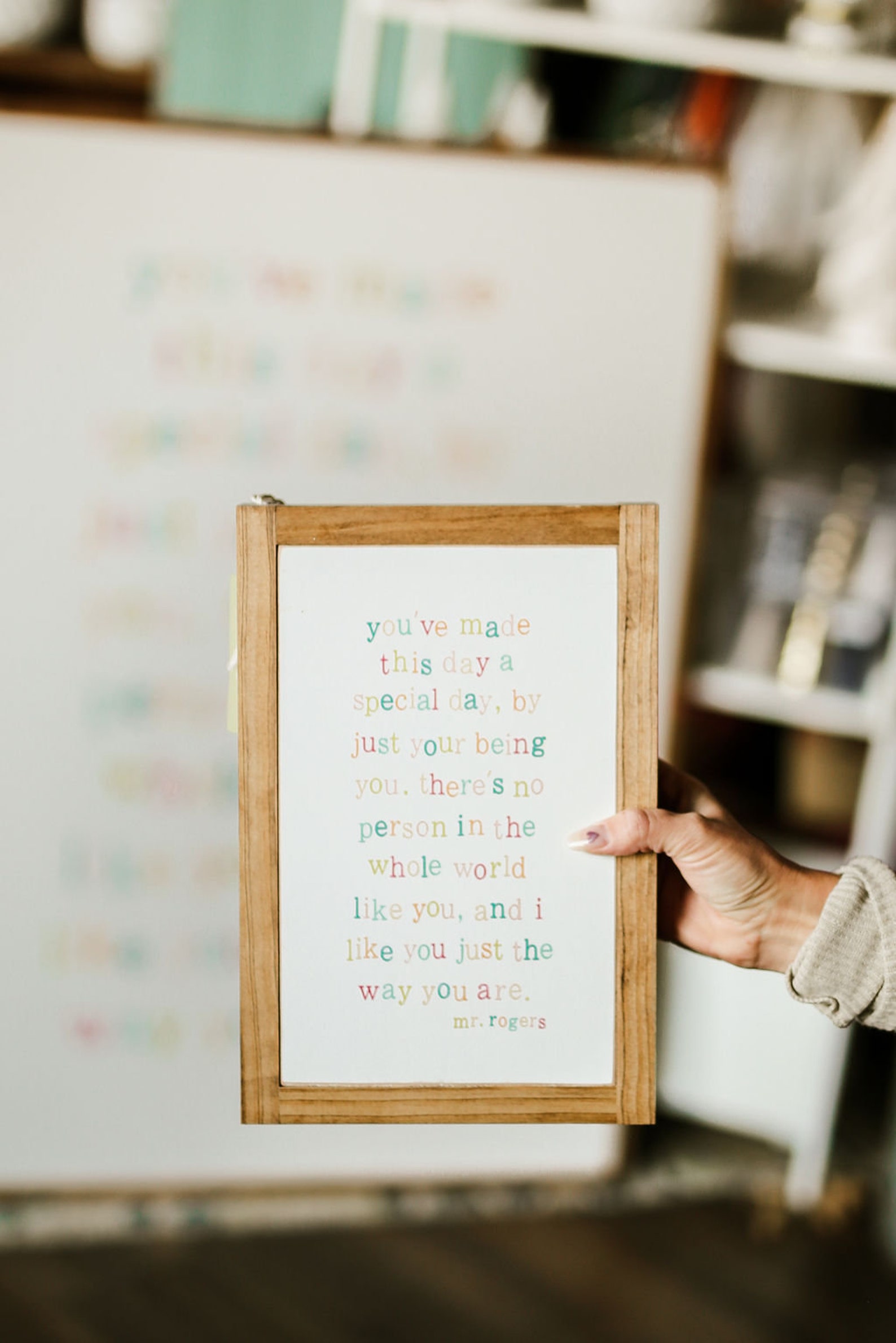 VERTICAL I Like You Just the Way You Are Mr. Rogers Framed | Etsy