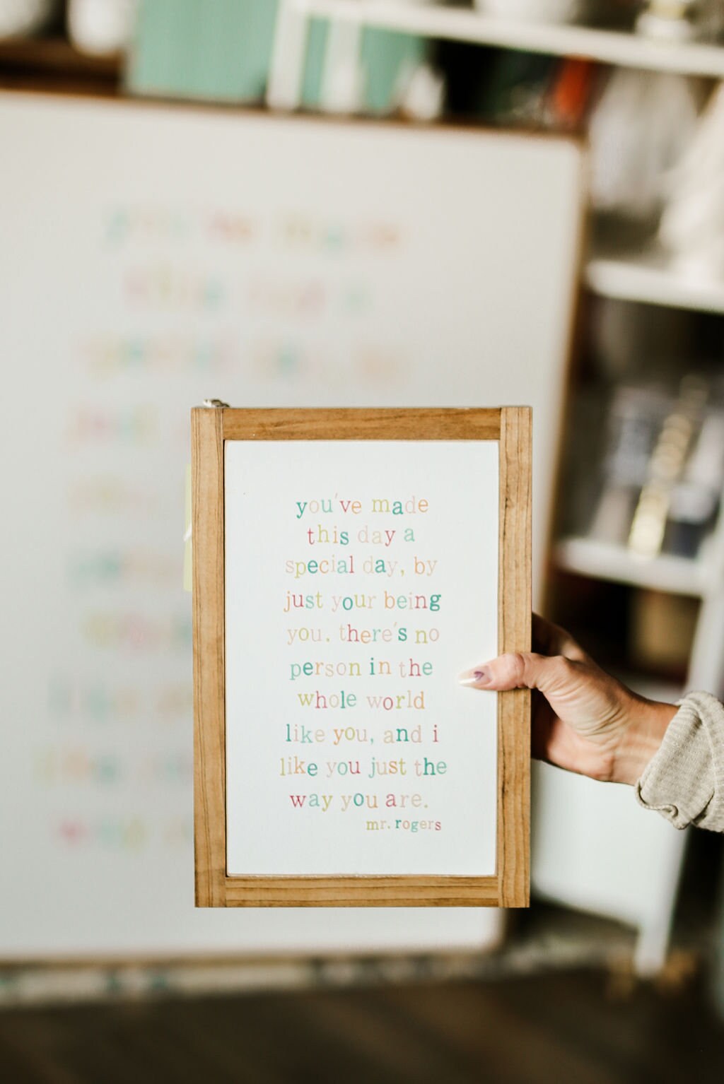 VERTICAL I Like You Just the Way You Are Mr. Rogers Framed | Etsy