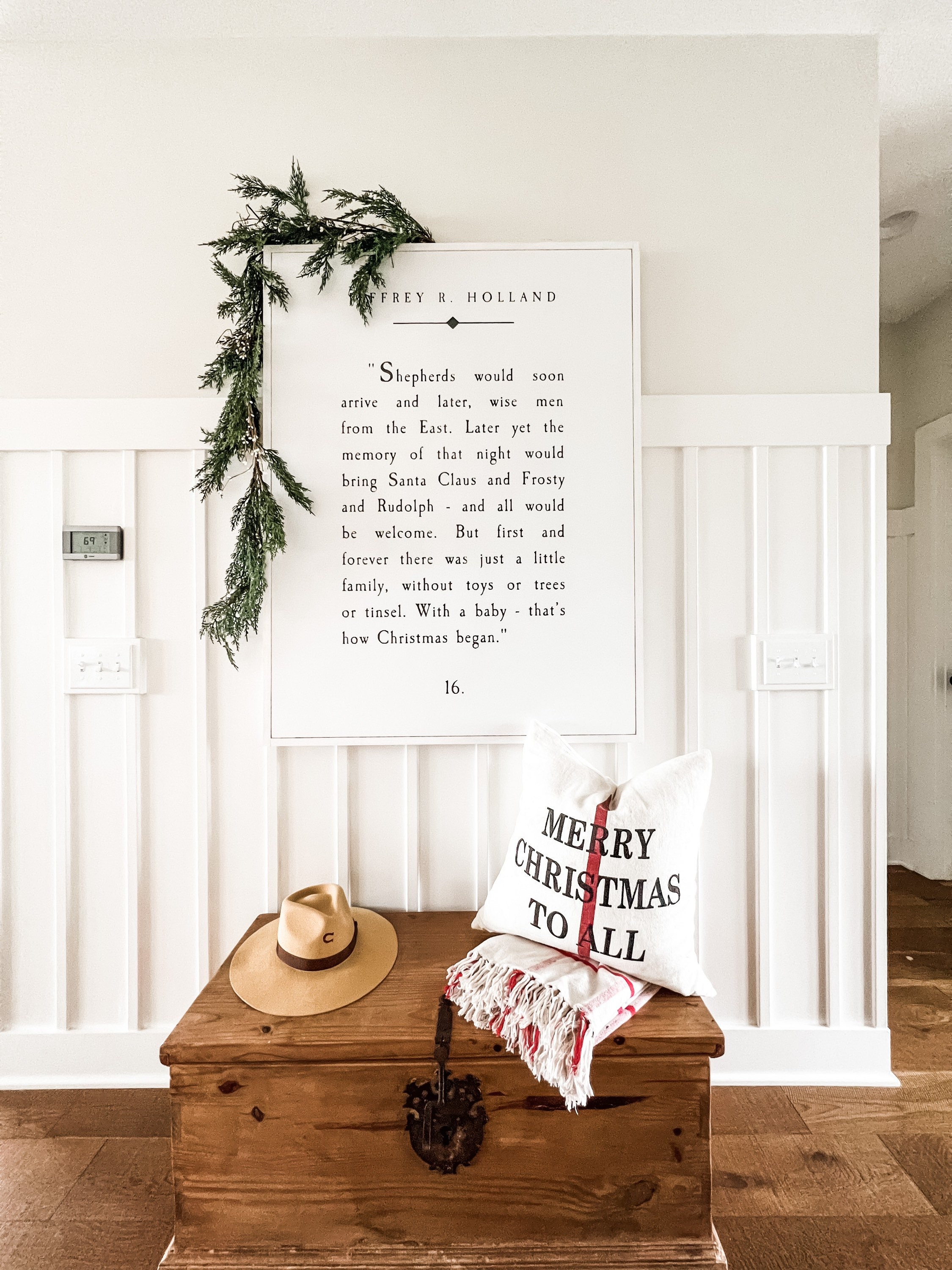 That's How Christmas Began Framed Wood Sign Christmas Sign Holiday ...