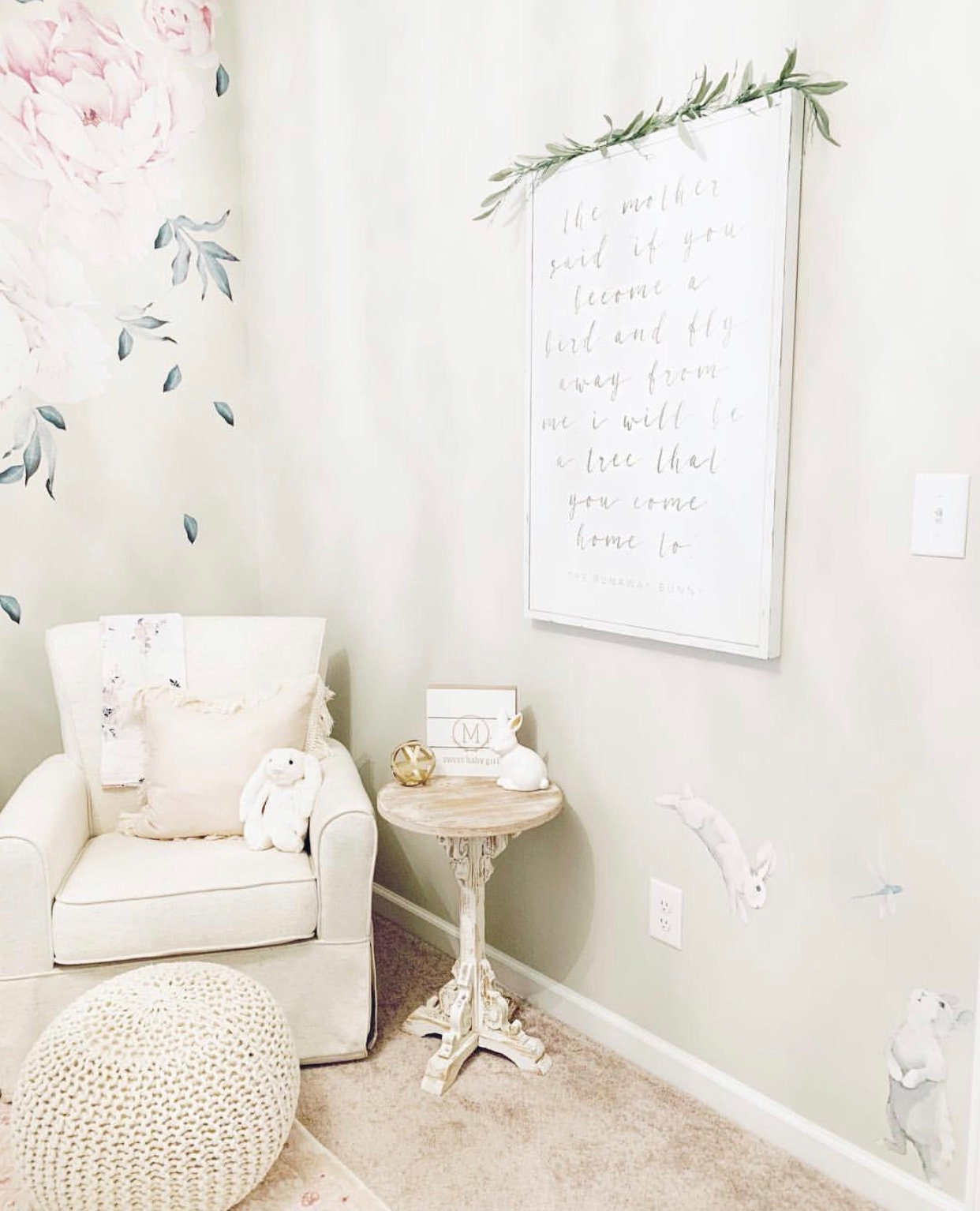 Runaway Bunny Framed Wood Sign Kids Room Decor Nursery Decor | Etsy