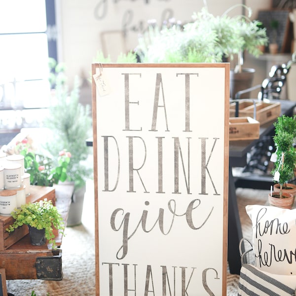 Eat Drink Sign - Etsy