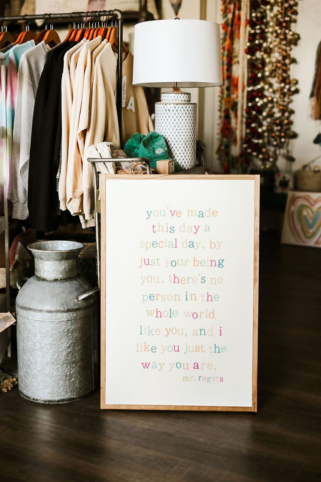 VERTICAL I Like You Just the Way You Are Mr. Rogers Framed | Etsy