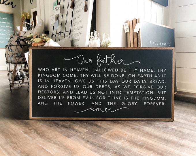 The Lord's Prayer. NIV. DIY. PDF. A3 for 11x14. Printable Scripture ...