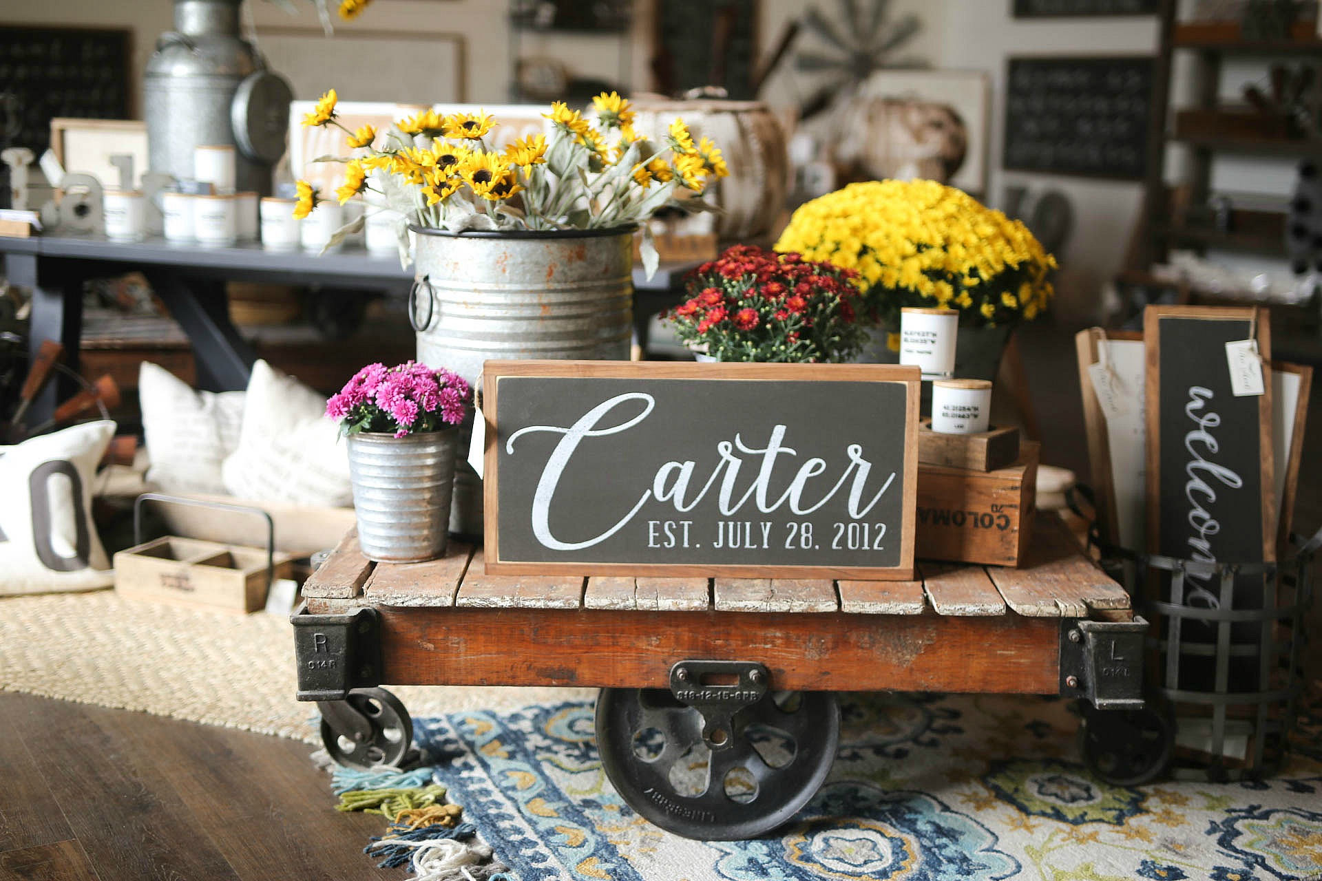 Cursive Last Name/date Established Framed Wood Sign Wedding | Etsy