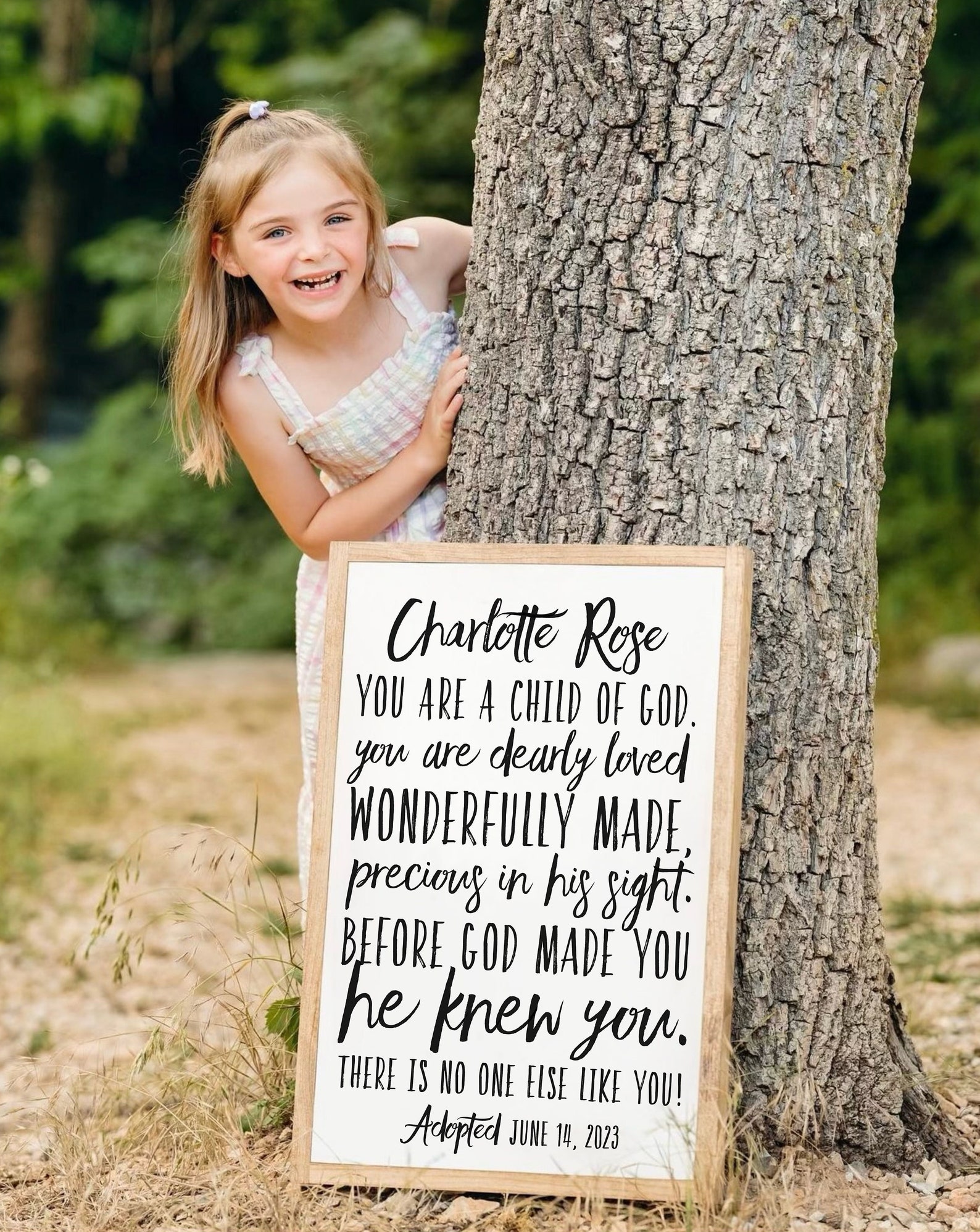 You Are A Child of God Framed Wood Sign Adoption Sign Personalized - Etsy