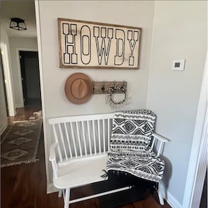 Howdy Framed Wood Sign Kitchen Decor Kids Room Decor - Etsy
