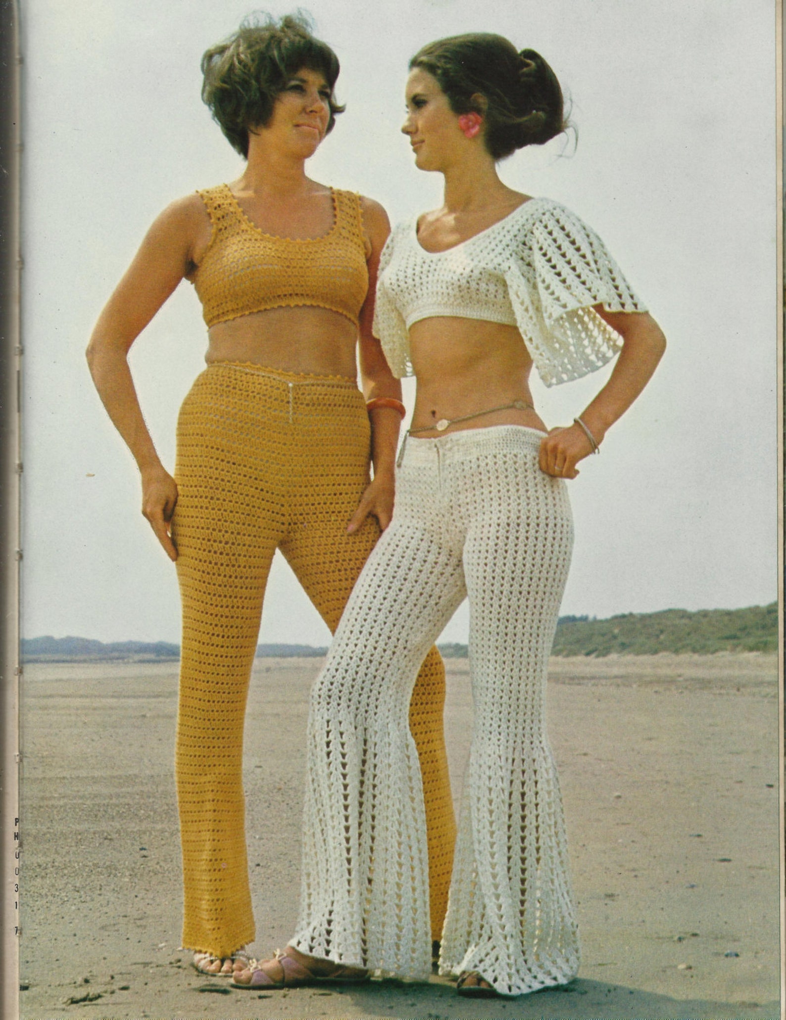 Vintage 70s Crochet Pattern for a Boho Trouser Suit - INSTANT DOWNLOAD ...