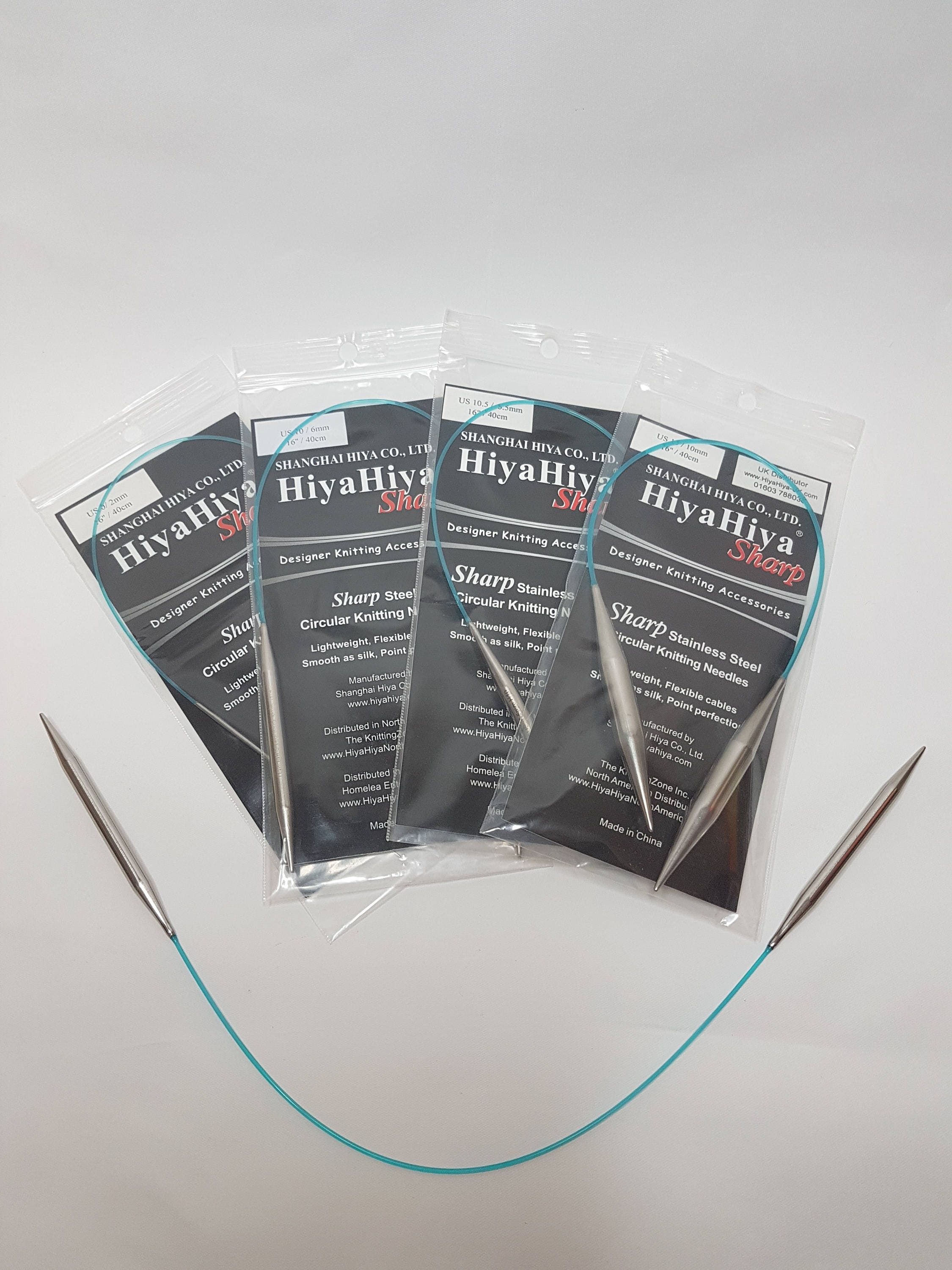Hiya Hiya SHARP Fixed Circular Needles 2-15 Mm 40cm | Etsy