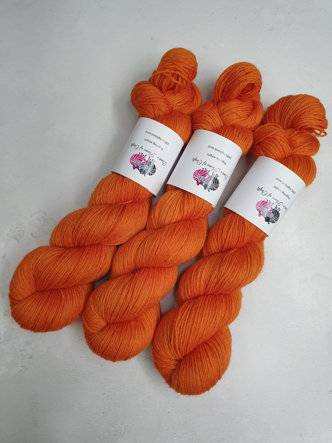 Highland Wool Yarn, 4-ply, Fingering Weight, 100g, BURNT ORANGE - Etsy