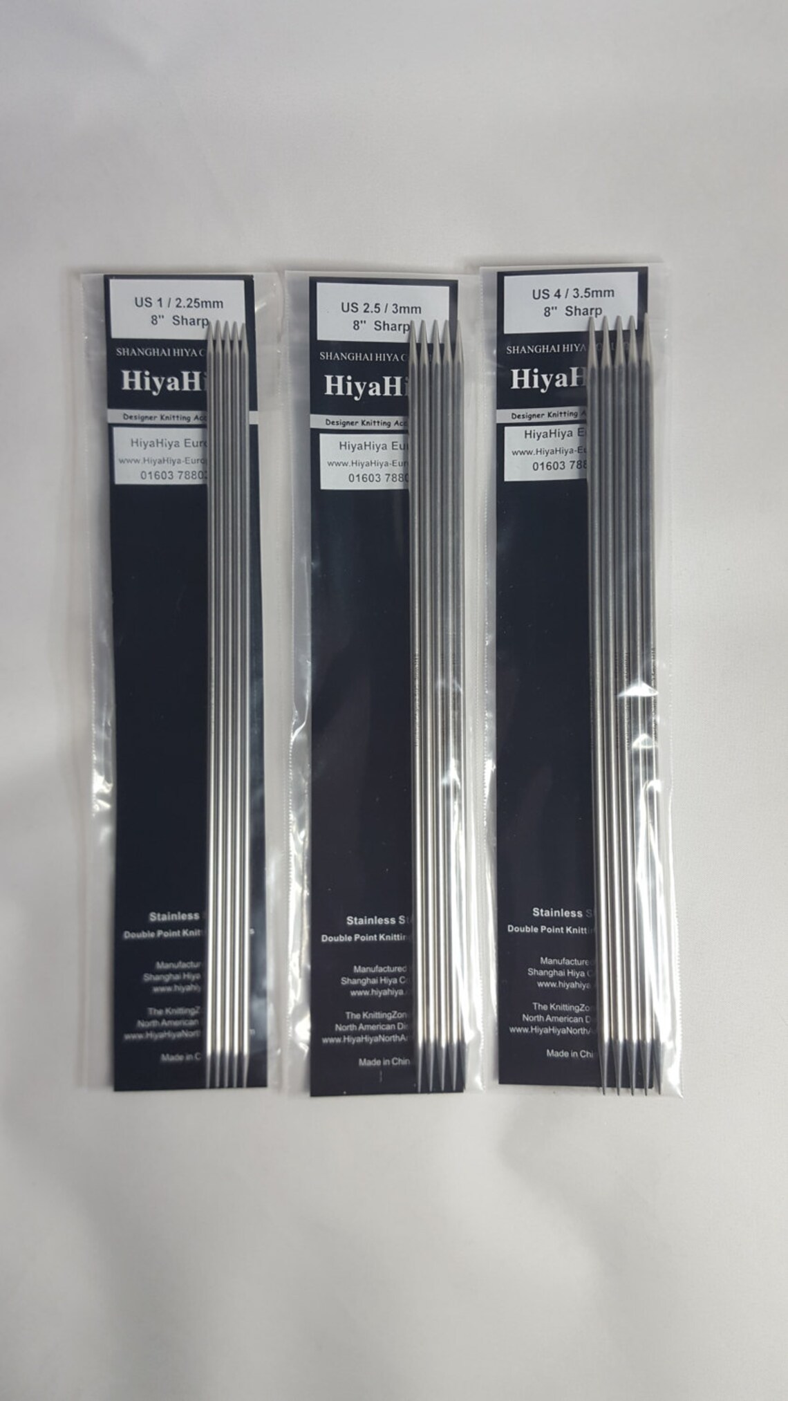 Hiyahiya Sharp Double Pointed Needles, Various Sizes, 20cm, 8 Inches - Etsy