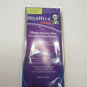 Hiya Hiya SHARP Fixed Circular Needles, 2-15 Mm, 60 Cm - Etsy