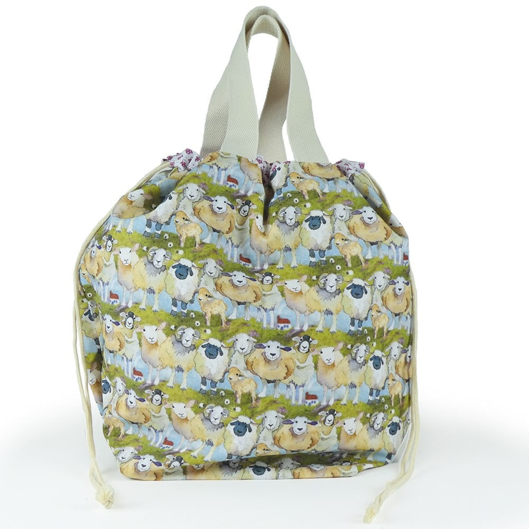 Felted Sheep Bucket Bag, Large Knitting Project Bag - Etsy