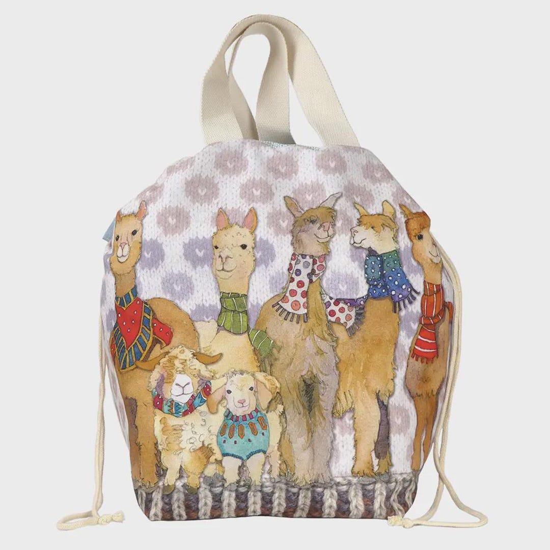 OTHER WOOLLIES Large Bucket Bag, Knitting Project Bag - Etsy