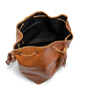 MUUD MARINA Project Bag, Hand Bag, Handmade Leather Bucket Bag - Etsy