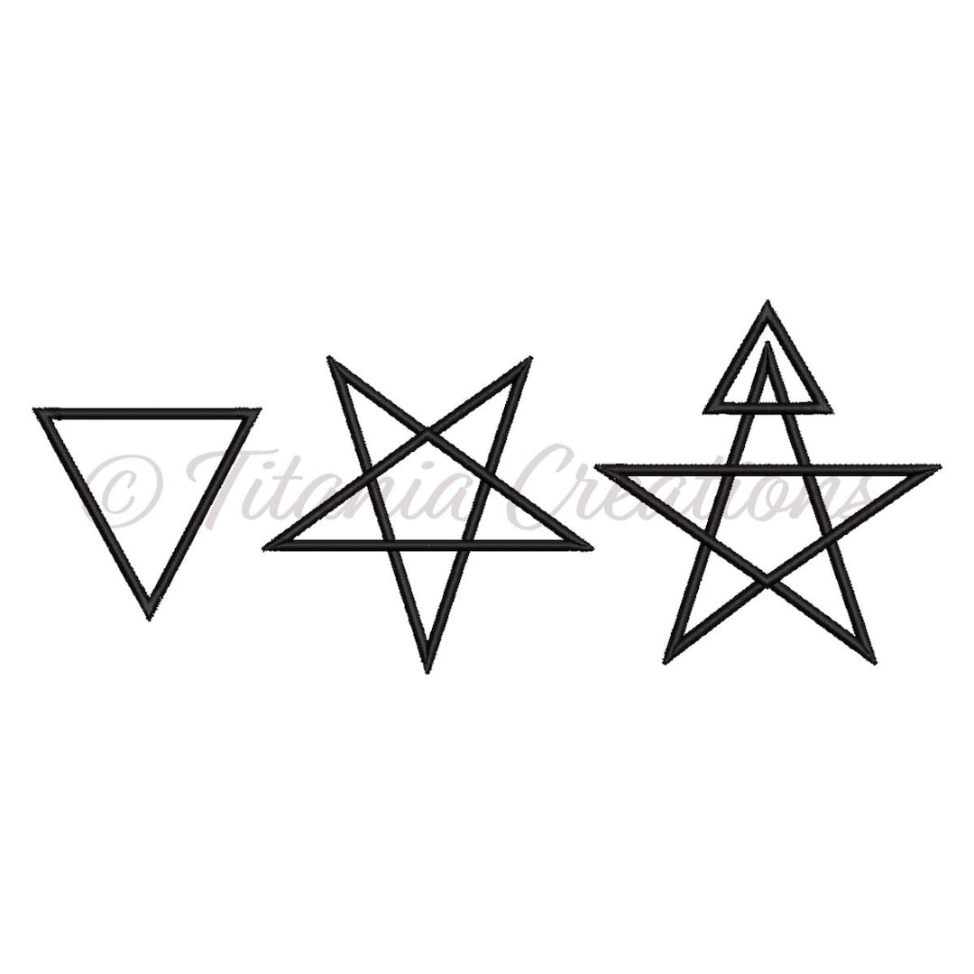 Coven Degrees Pagan Machine Embroidery Designs. Set of 3 4x4 Designs ...